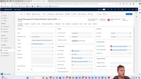 How to set up a contract in Dynamics 365 with Klevr Contracts